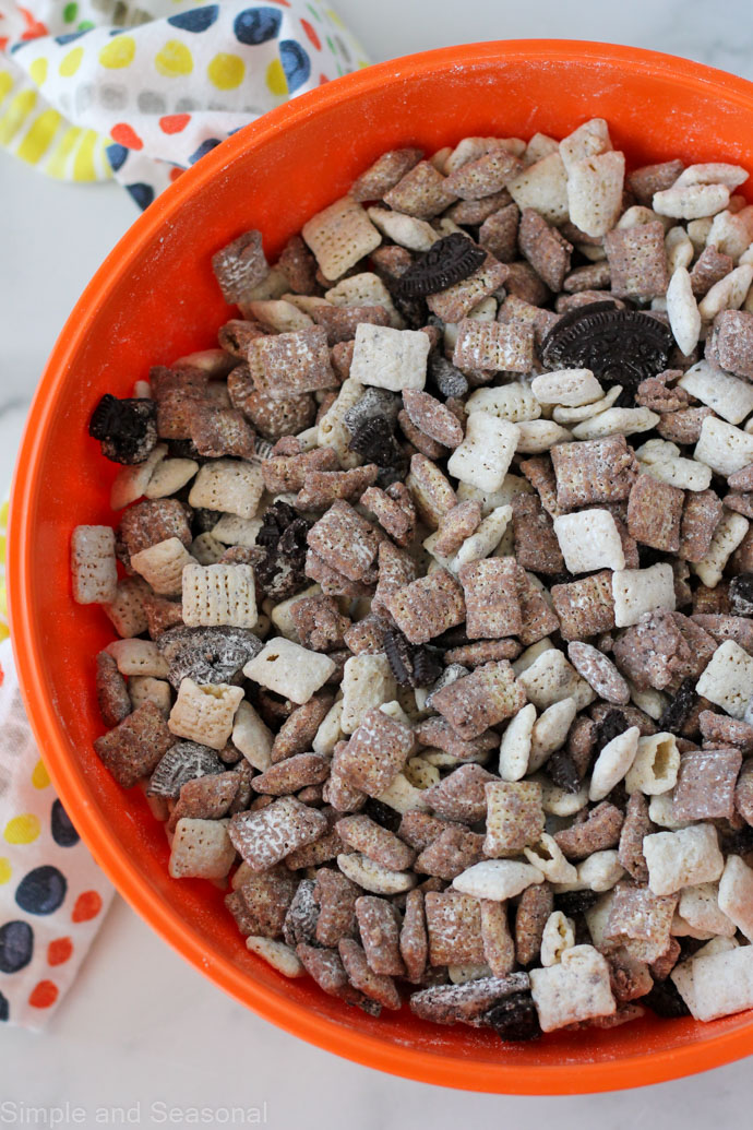 Cookies and Cream Chex Mix - Simple and Seasonal